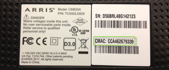 Will Any Registered Cable Modem Felder Inctureniou